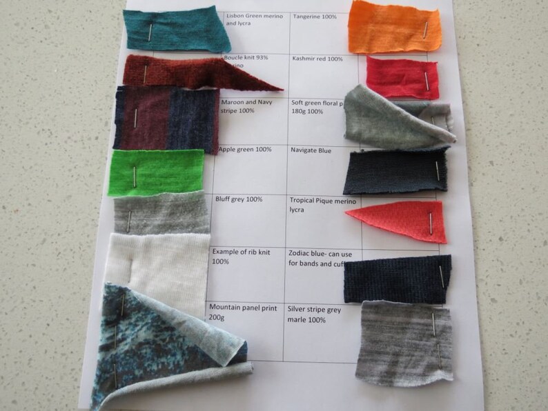 Merino Wool Fabric Sample Sheet Jersey Knit ,rib Knit ,merino Blends ...