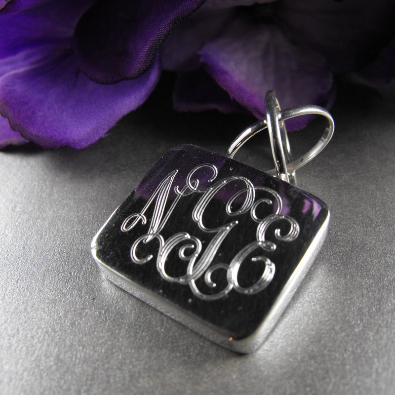 Monogram Pendant - Etsy