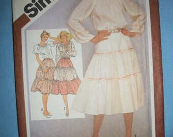 80s Retro Simplicity 9947 Sewing Pattern Casual Two Piece | Etsy