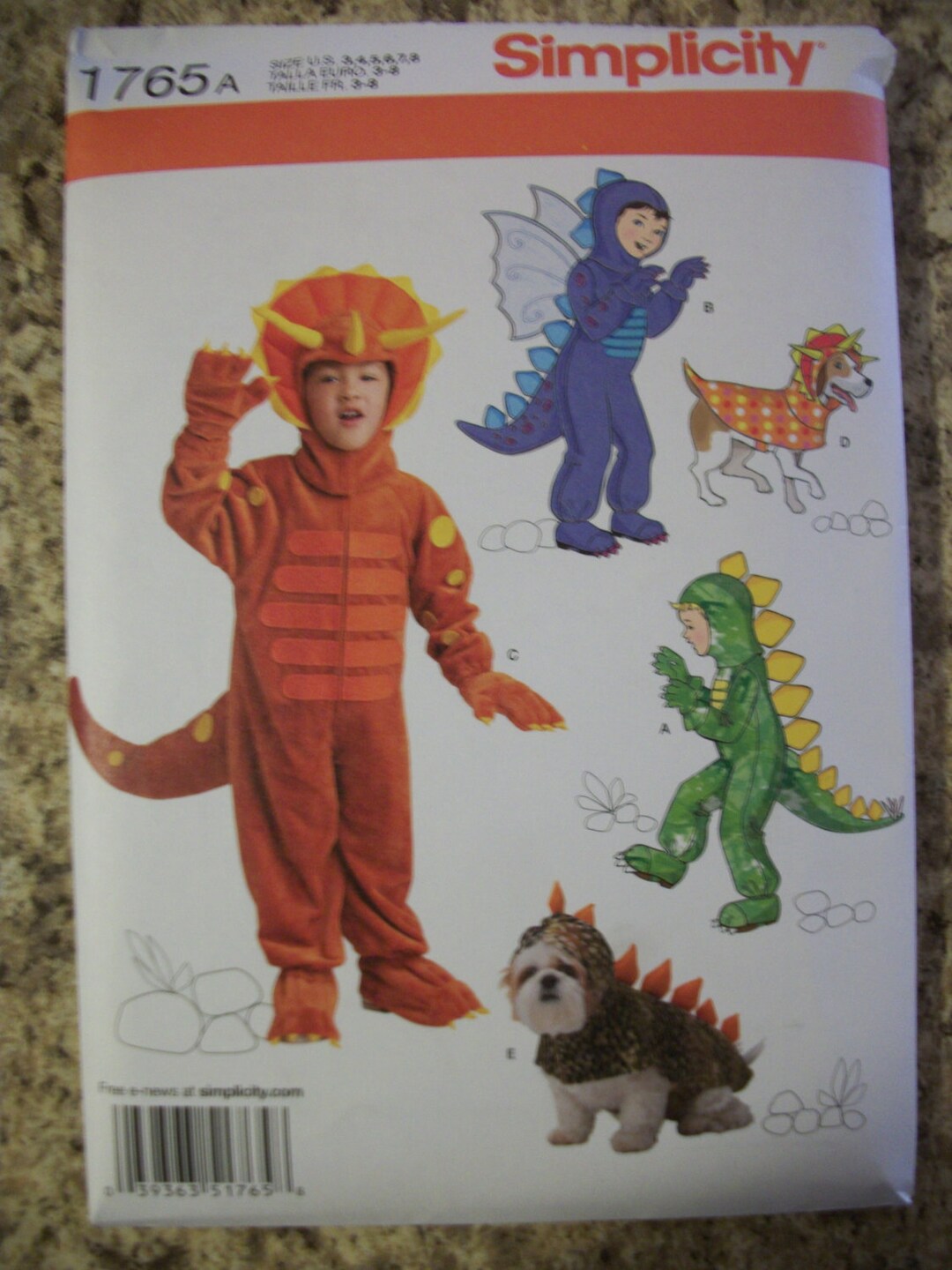 Simplicity 1765/R11589 Child's 345678 Costumes and - Etsy