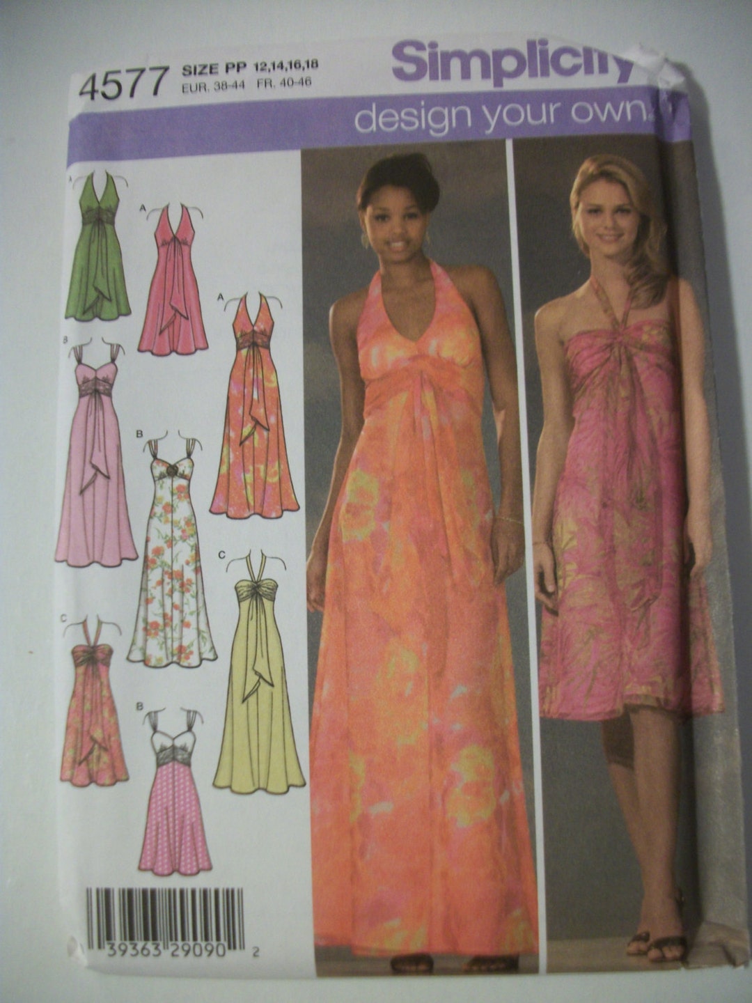 Simplicity 4577 Misses size DD 4-6-8-10 &size PP - Etsy