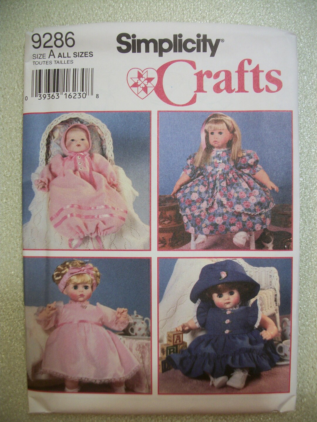 Simplicity 9286 Design-your-own Doll Clothes. for Size - Etsy