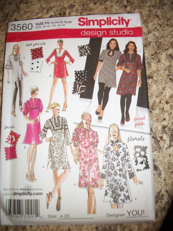 Simplicity 3560 Misses/Miss Petite Size D5 4681012 and | Etsy