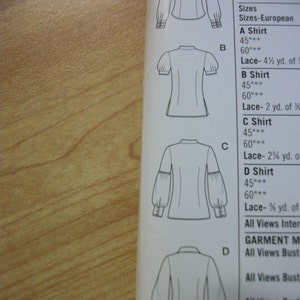 Simplicity 3684 Misses (size U5 16,18,20,22,24) Shirts in Two Lengths ...