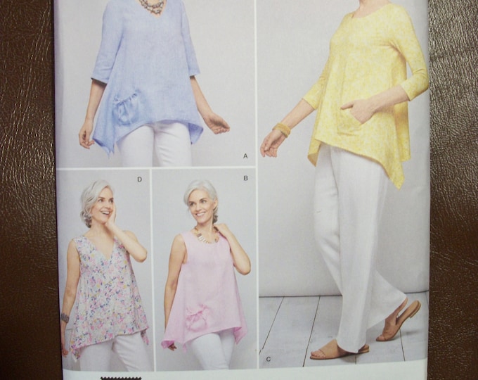 Misses Knit Tops With Length and Sleeve Variations Simplicity Sewing ...