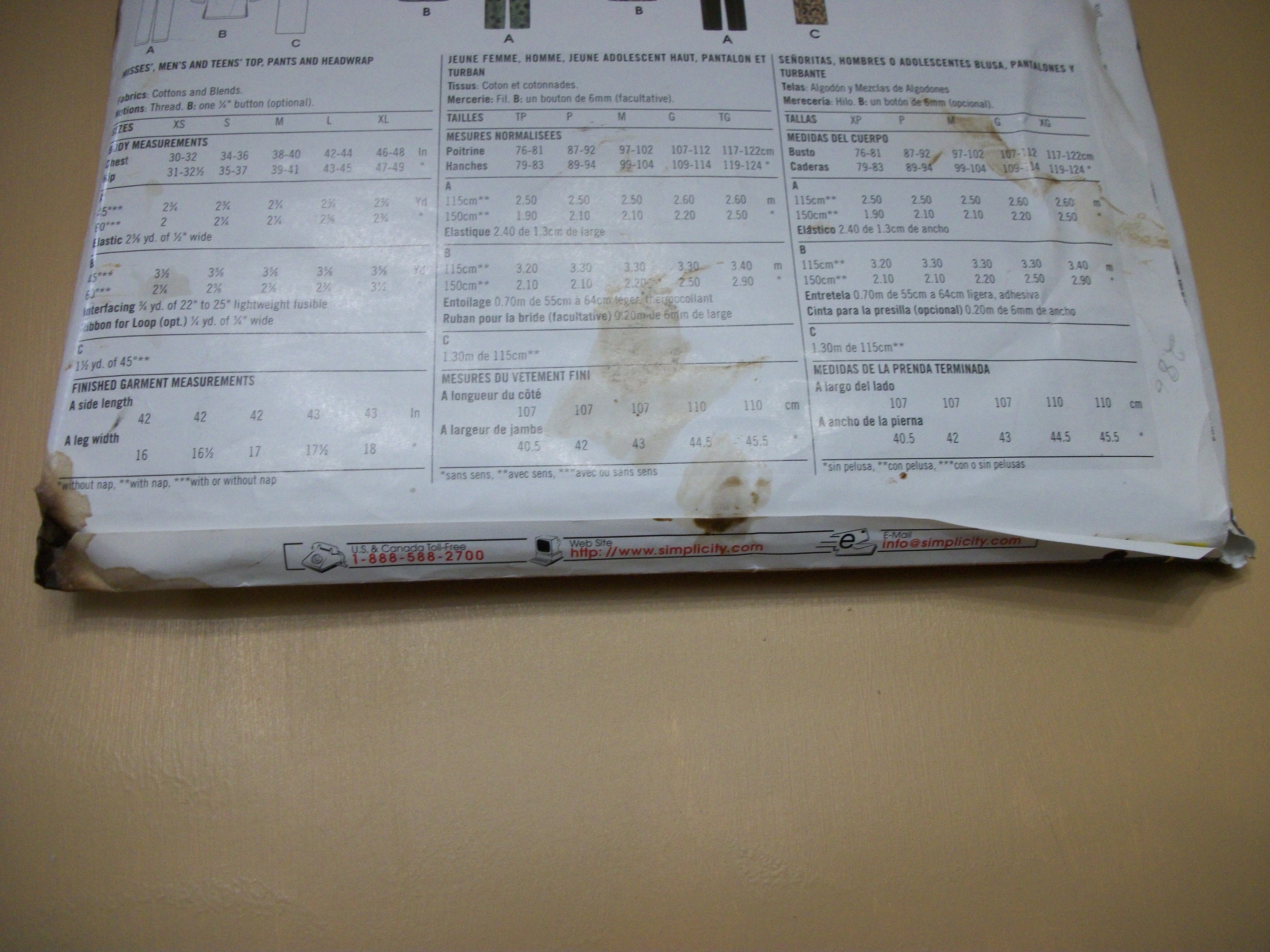 Simplicity 5152 Unisex misses Mens and Teens Top Pants and - Etsy