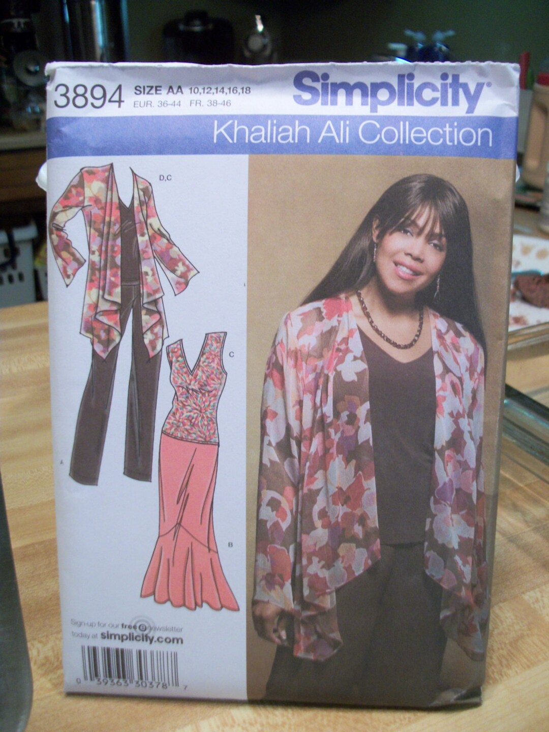 Simplicity 3894 Khaliah Ali Collection Misses (size AA 10,12,14,16,18 ...