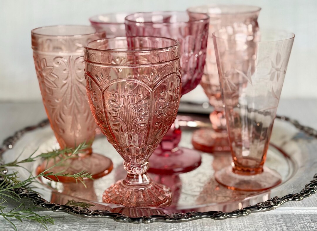 Vintage Pink Glass Collection Choose Your Own Set 66 Patterns Available ...