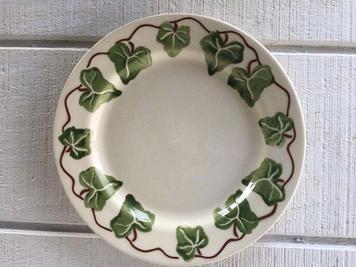 Vintage Ivy Plate Hartstone USA Potteries Dinner Plate Mid - Etsy