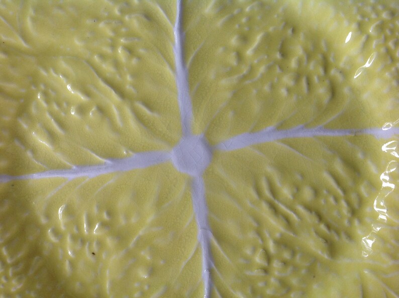Vintage yellow Cabbage Dishes vintage pottery dinnerware | Etsy