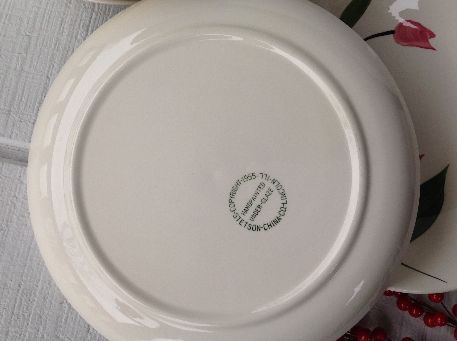 Vintage 1950s Handpainted Floral China Stetson Dinnerware - Etsy