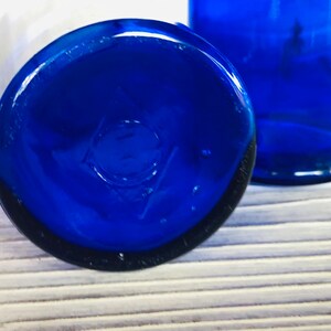 8 Vintage Blue Bottle Phillips Milk of Magnesia Bottle Pharmaceutical ...