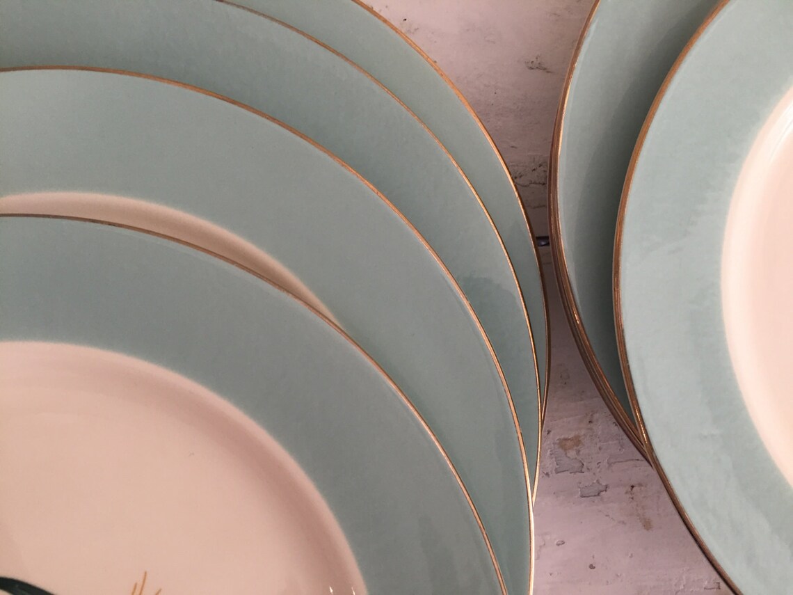 Mid Century China Viking Wheat Dinner Plates International | Etsy