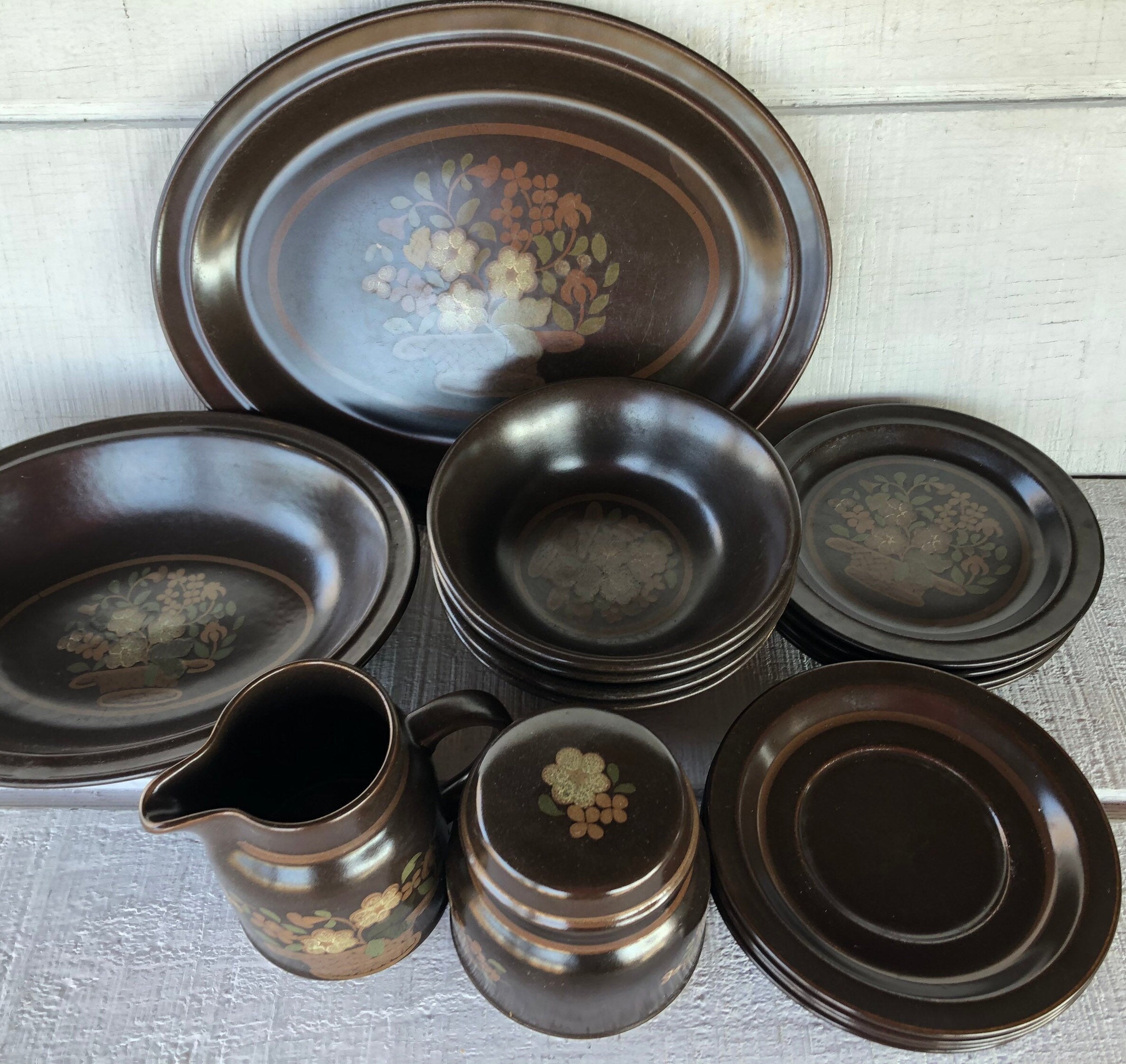 Royal Doulton Basque England 1974 Limited Dinnerware Brown | Etsy