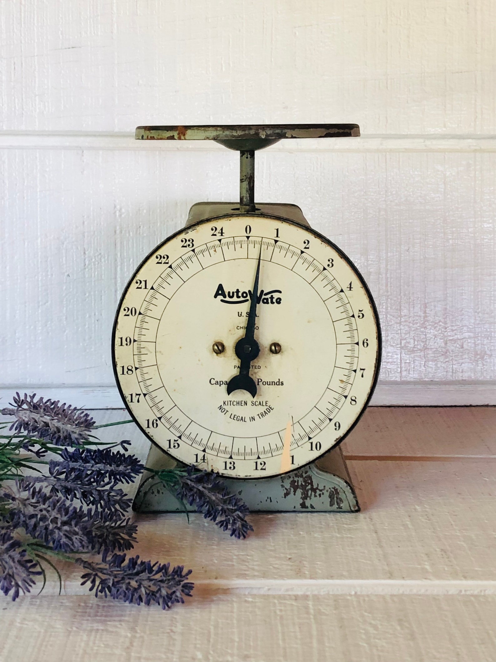 Antique Kitchen Scale 25 LB Kitchen Scale Shabby Chic French - Etsy