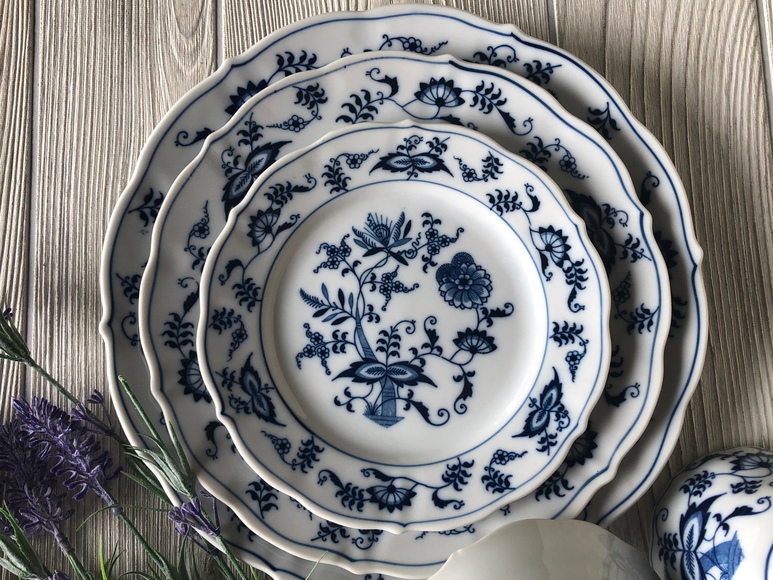 20 Pc Vintage Blue Danube Dinnerware Japan Blue Onion Dinner - Etsy