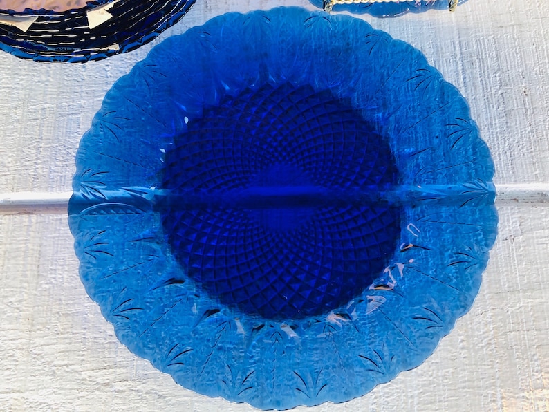 Avon Royal Sapphire Dinner Plates Salad Plate Round Cereal Bowl Cobalt ...