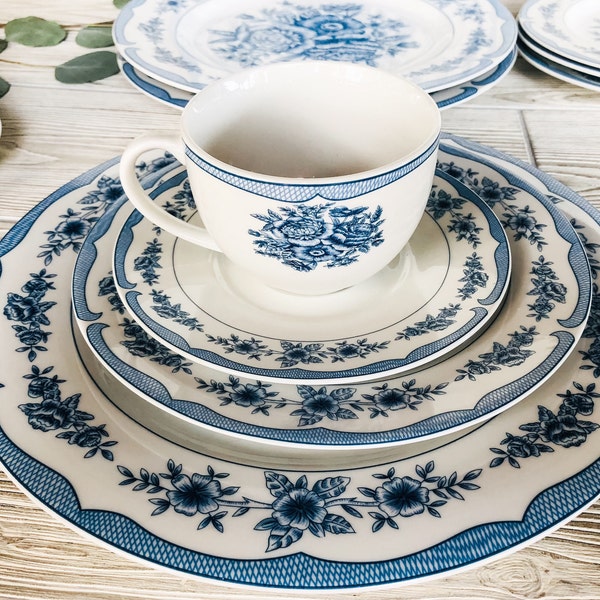Blue Toile China - Etsy