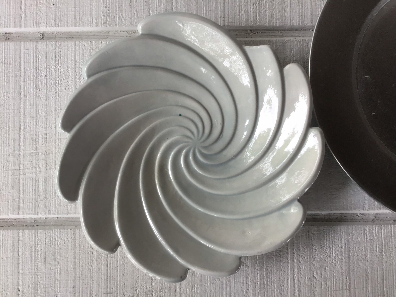 Vintage Atlantic Mold Swirl Bowl Pottery Bowl Ceramic Bowl | Etsy