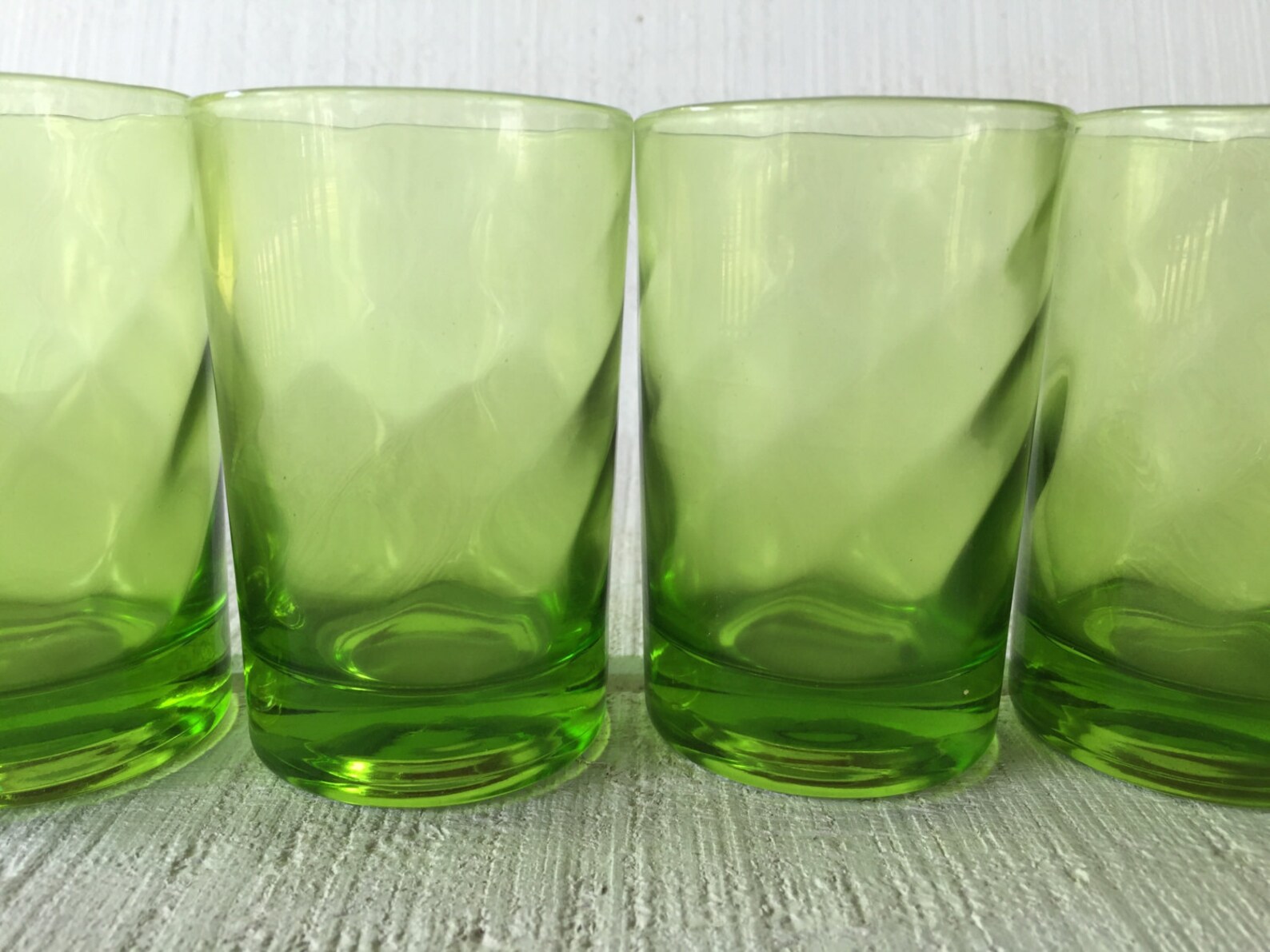 Green Tumblers Shot Glasses Retro Green Glasses Whiskey - Etsy