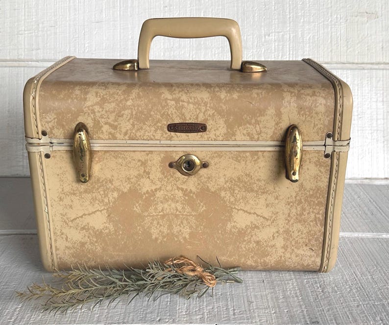 1950s Samsonite Streamlite Hard Shell Train Case Retro Travel ~ Vintage ...