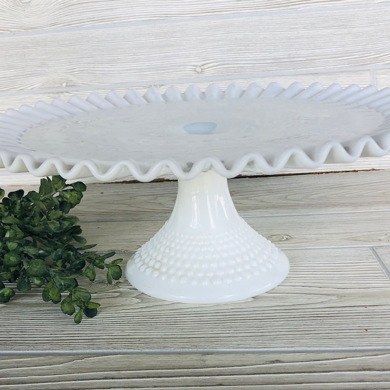 White Cake Plate - Etsy