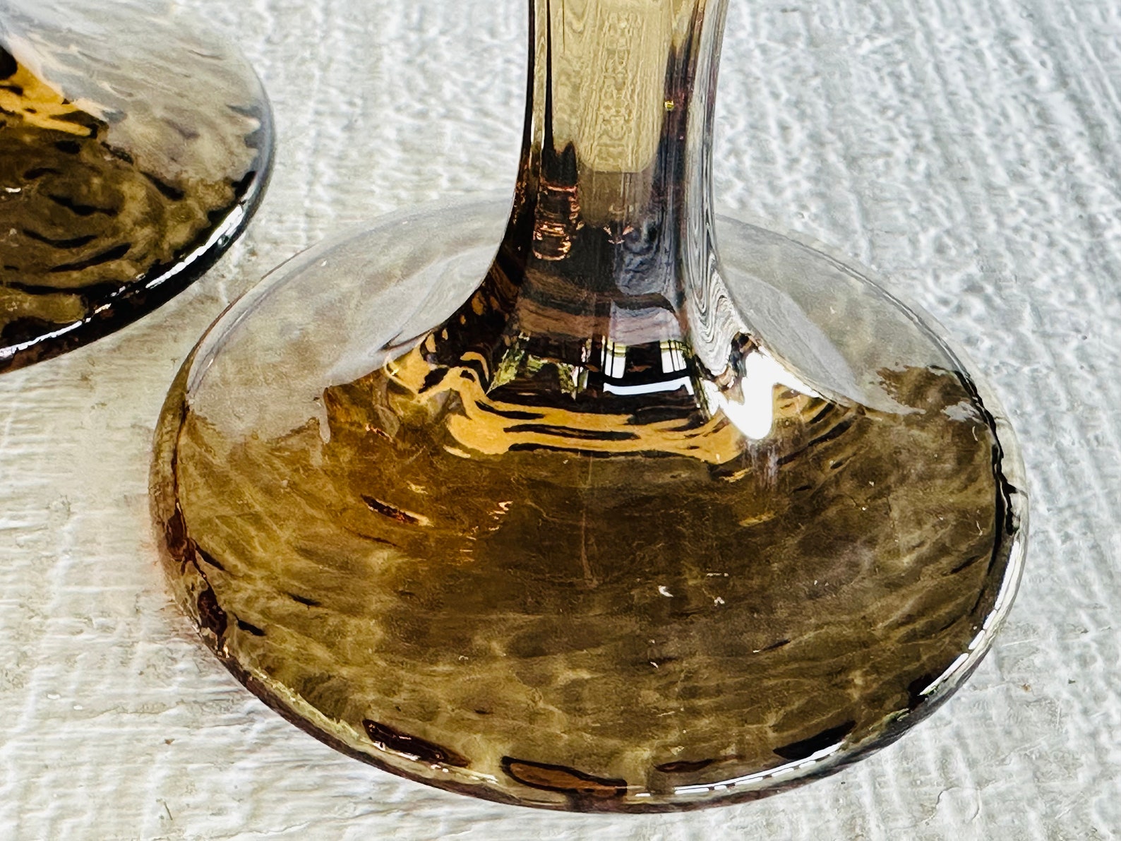 1980's Libbey Facets Tawny Brown Wine Glasses 12 Oz Retro Brown ...