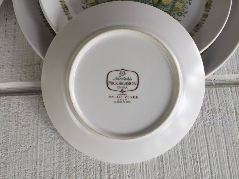 Retro Noritake Palos Verde Green and Yellow Flowers 70's - Etsy