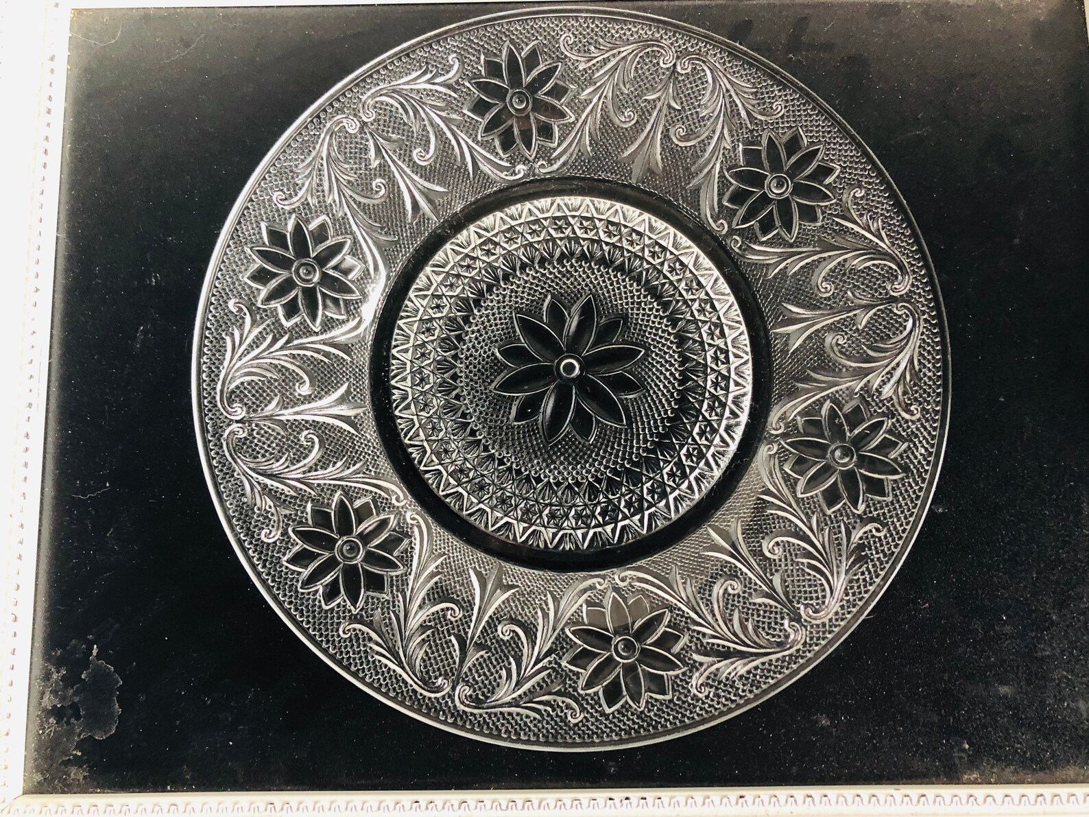 Vintage 10 Inch Sandwich Indiana Glass Plate Clear Glass | Etsy