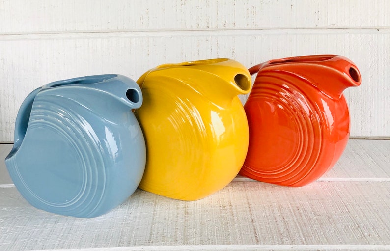 Fiesta Ware Large Disk Pitcher Fiesta Water Pitcher 64 Oz - Etsy