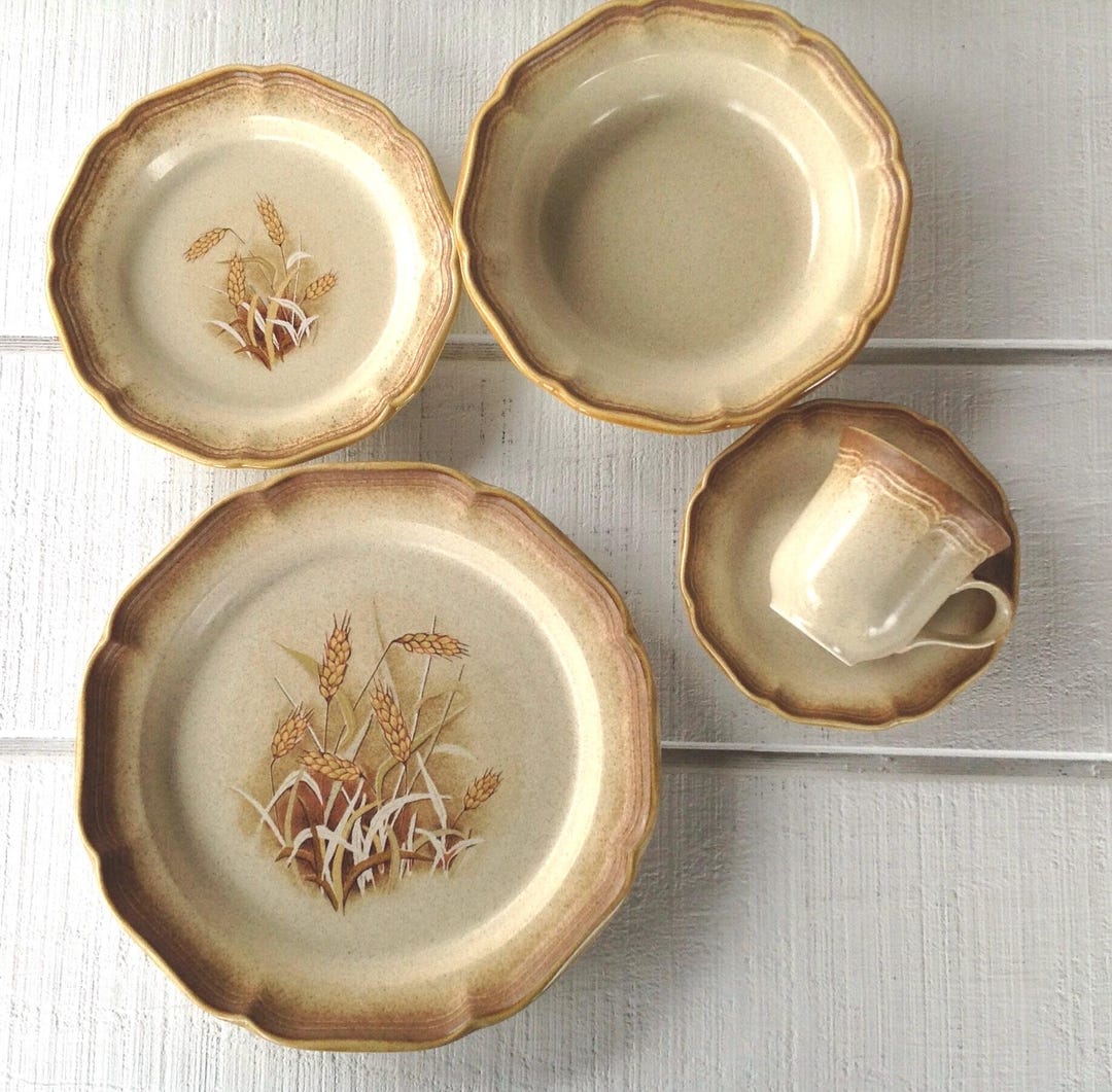 Retro Mikasa Stoneware: Granola / Whole Wheat - Vintage Dinnerware ...