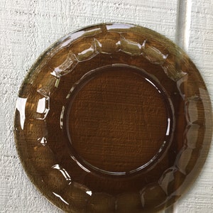 Vintage Brown Glass Dessert Plates, Vintage 8 Inch Glass Plates ...