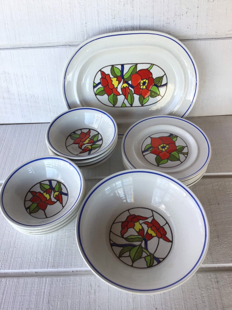 Vintage Poppy Trail Metlox Moulin Dinnerware Vintage Stoneware - Etsy