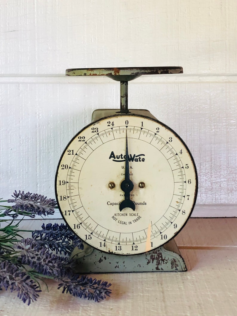 Antique Kitchen Scale 25 LB Kitchen Scale Shabby Chic French - Etsy