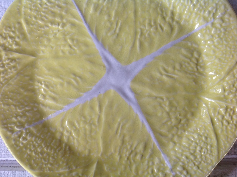 Vintage yellow Cabbage Dishes vintage pottery dinnerware | Etsy