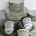 24 Piece Set 1950s 1960s Allegro Green Fine China Made in - Etsy