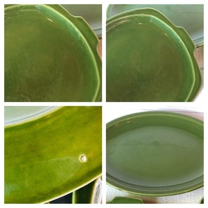 Vintage MCM Paden City Pottery Minion Dell Dark Green Teapot 14 Oval ...