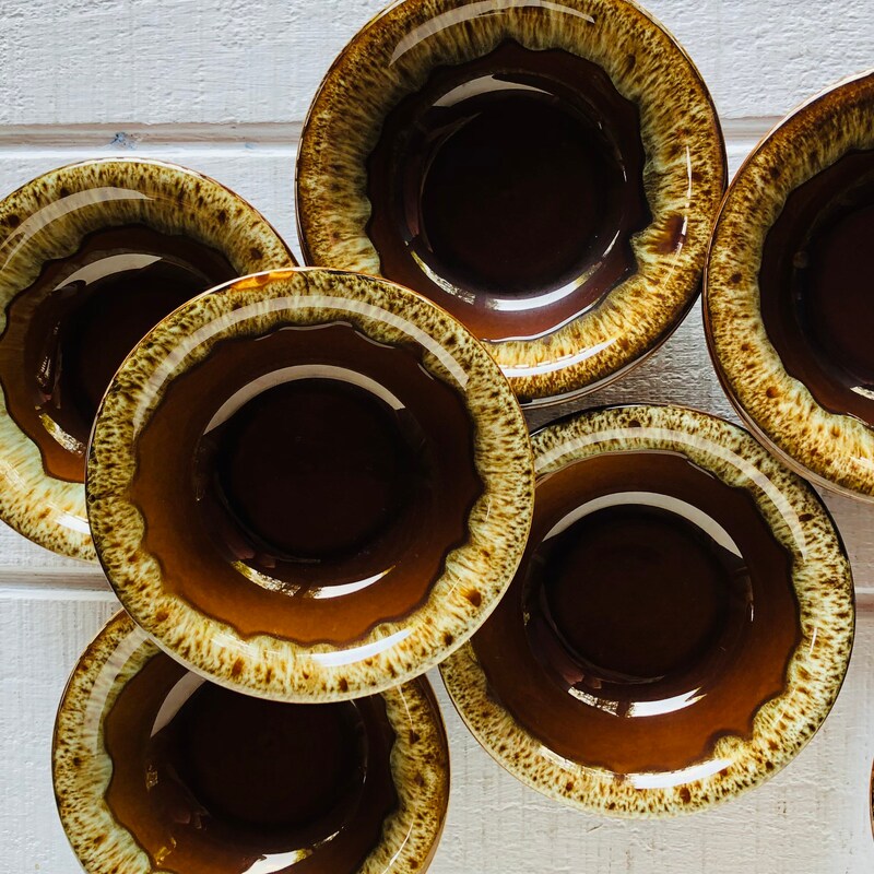 Brown Drip Dishes - Etsy