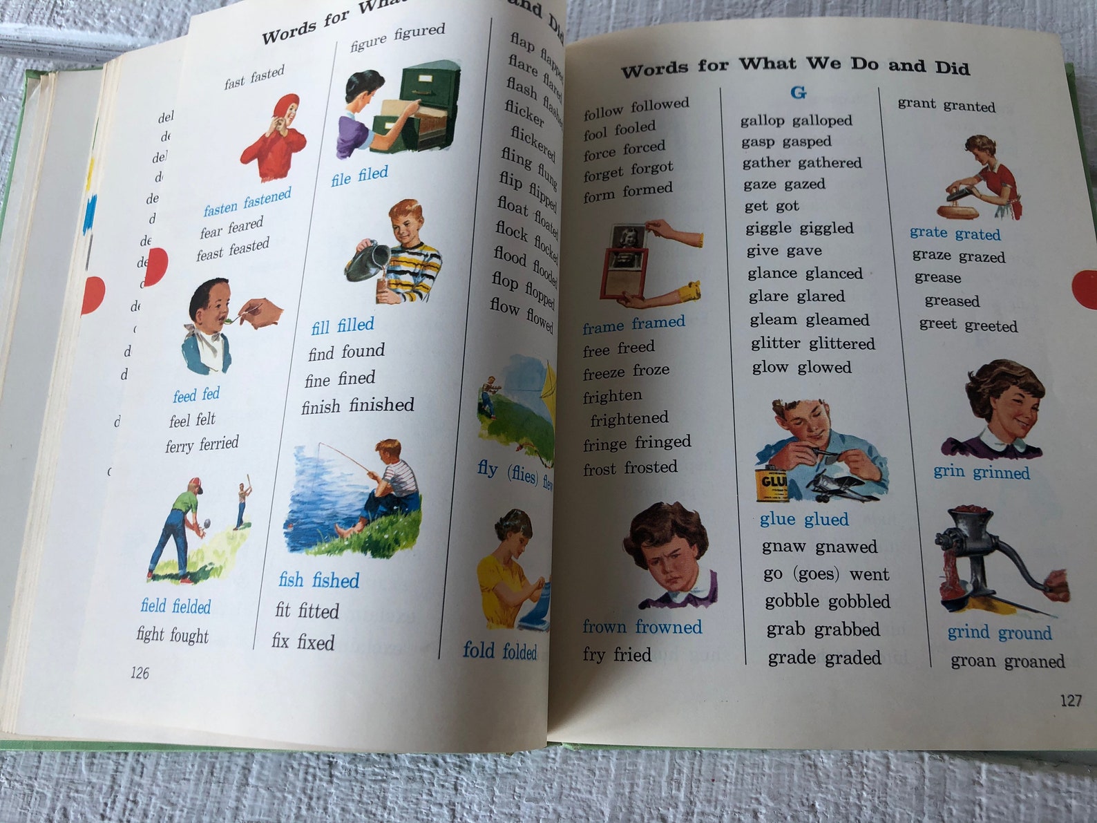 1964 My Second Pictionary Vintage Illustrated Mid Century Dictionary ...