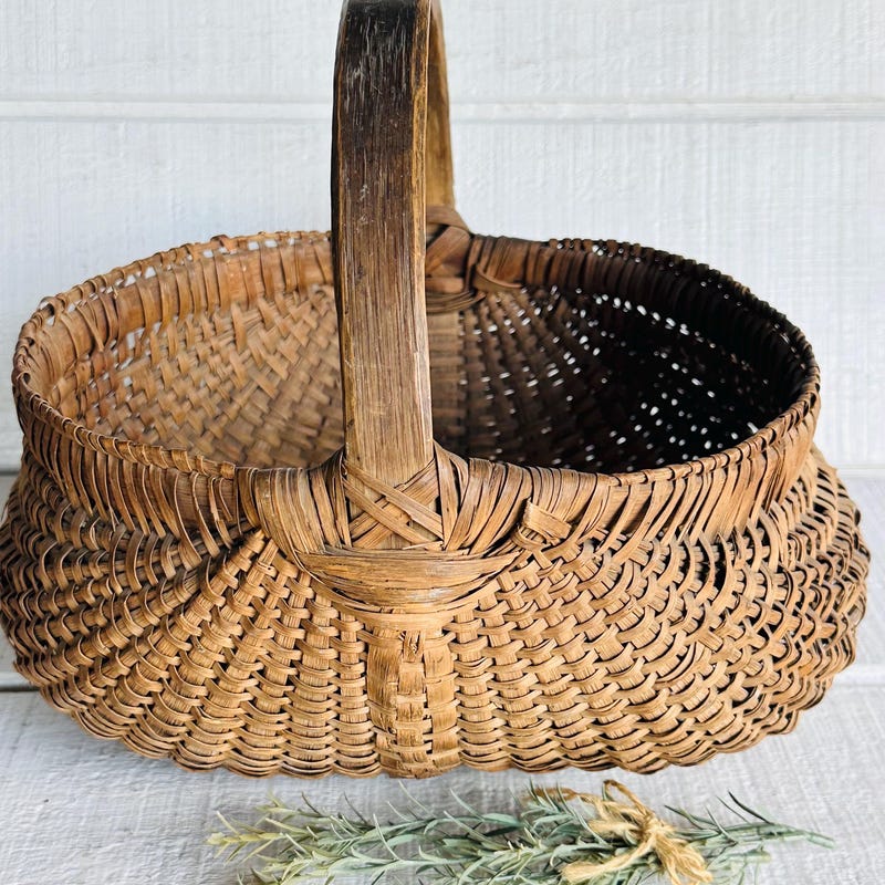 Primitive Basket - Etsy