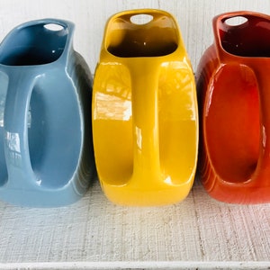 Fiesta Ware Large Disk Pitcher Fiesta Water Pitcher 64 Oz Persimmon ...