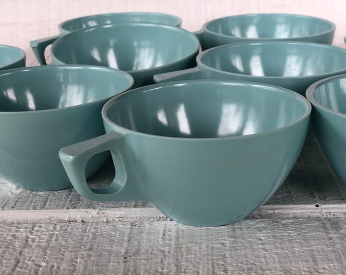 9 Pc Vintage Melmac Melamine Dishes Pastel Stetson Ware Cup Baby Blue ...