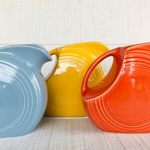 Fiesta Ware Large Disk Pitcher Fiesta Water Pitcher 64 Oz Persimmon ...
