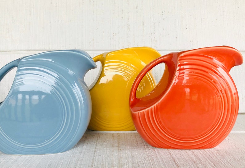 Fiesta Ware Large Disk Pitcher Fiesta Water Pitcher 64 Oz - Etsy
