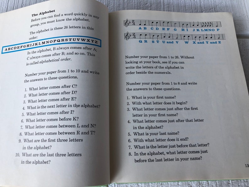 1964 My Second Pictionary Vintage Illustrated Mid Century Dictionary ...