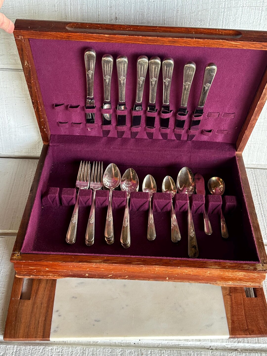 33 Piece Set of 1940s YOUTH Silver Plate International Silver Holmes ...