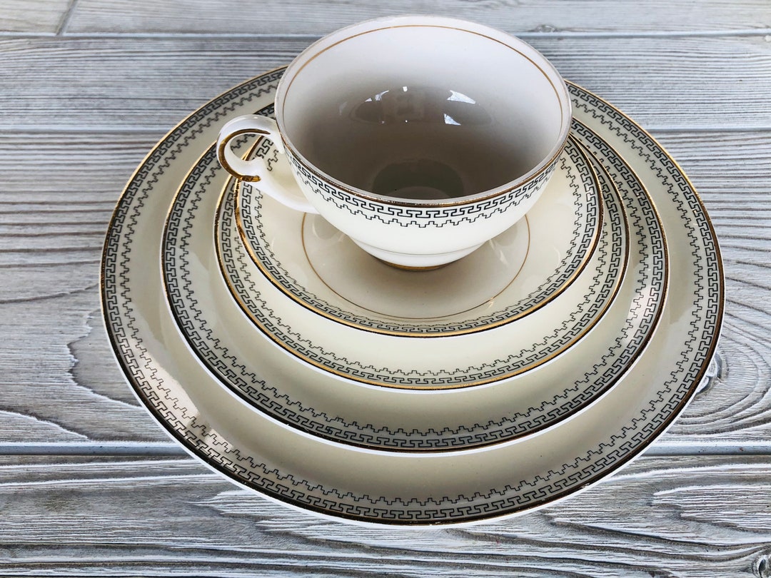 Antique China Pope Gosser Arvilla Luncheon Salad Plate Bowl Cup Saucer ...