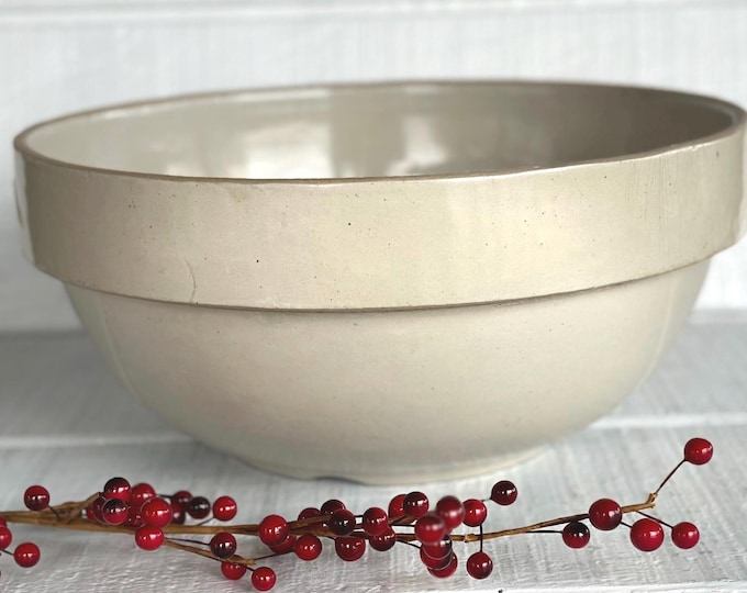 Vintage Red Wing Stoneware Mixing Bowl 12.75 Inch Large Farmhouse ...