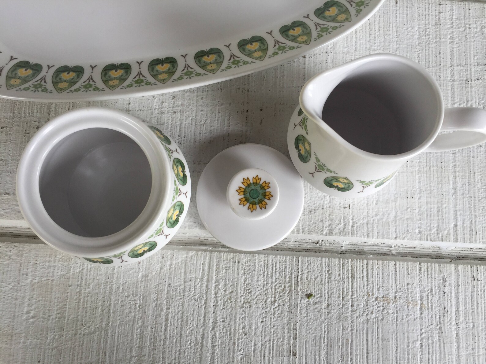 Retro Noritake Palos Verde Green and Yellow Flowers 70's | Etsy