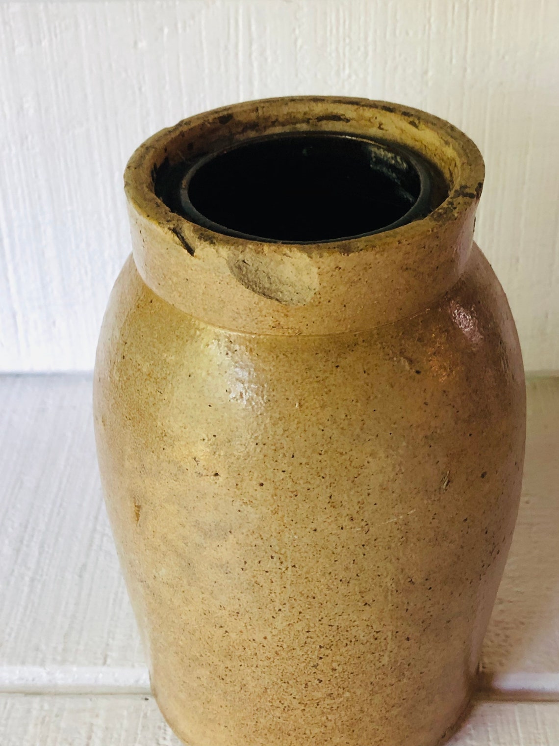 Primitive Salt Glaze Crock Antique Stoneware Crock Vintage - Etsy